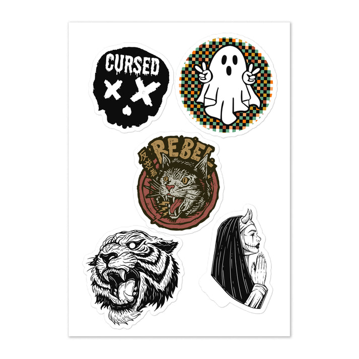 Cursed Sticker sheet – Cursed Clothing